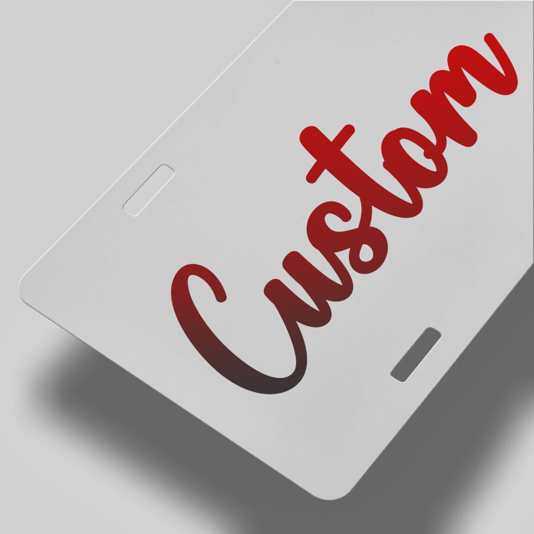 Customized UV Protected License Plate -personalized License Plate - Etsy