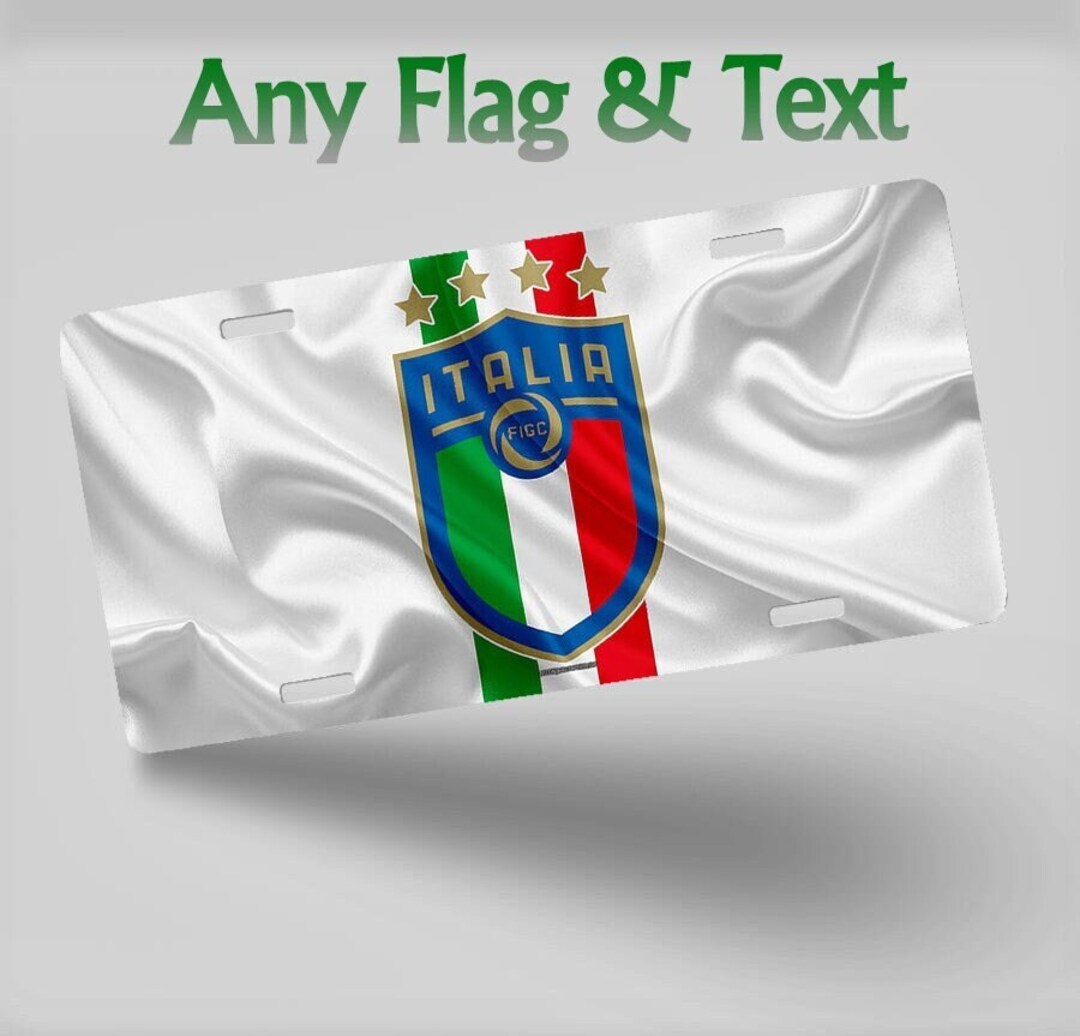 Football / Soccer Team Car License Plate ANY Country Flag Personalized ...