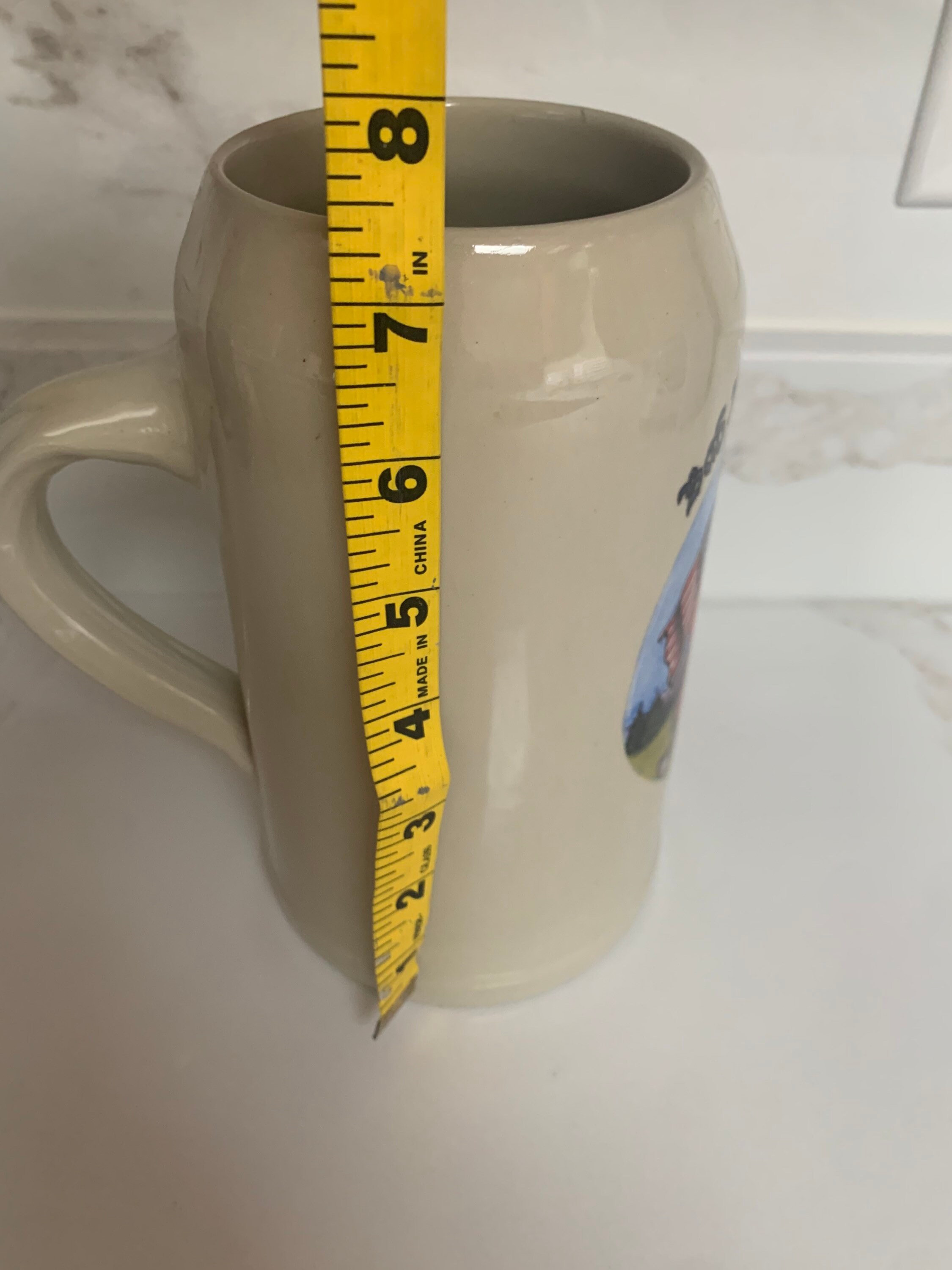Vintage Ceramic Grey German 1 Liter Beer Mug Octoberfest Beer Lover ...
