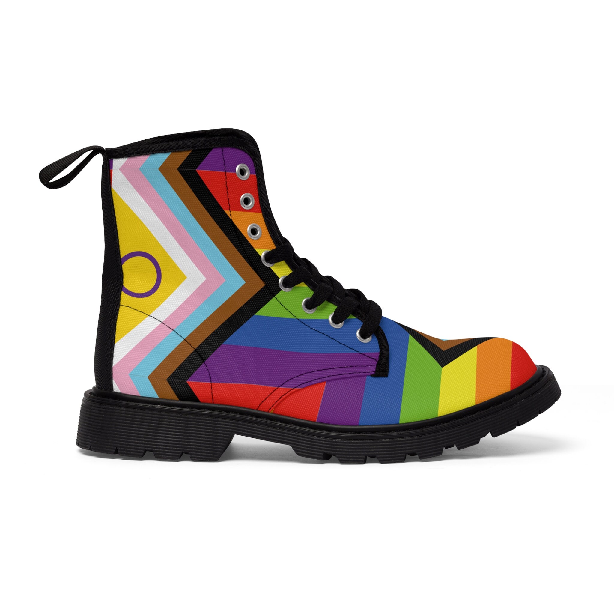 Intersex Progressive Pride Flag Men's Canvas Boots - Etsy