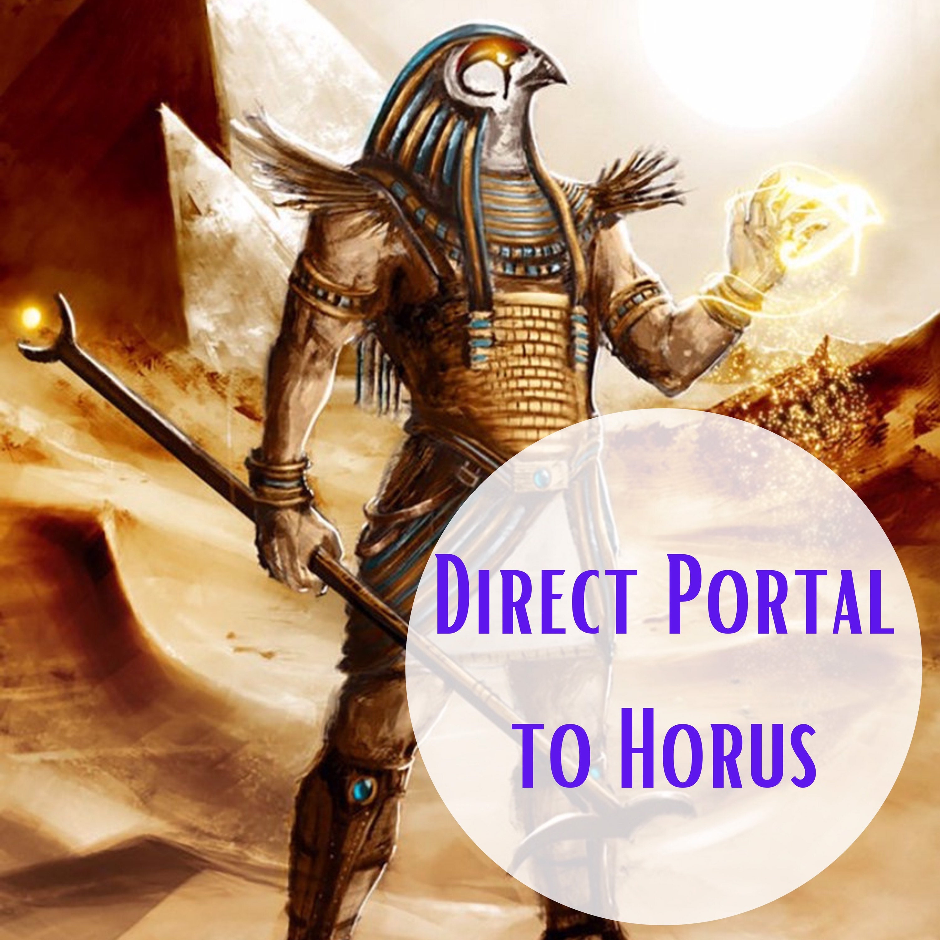 Direct Portal to Egyptian God Horus Justice and Vengeance - Etsy