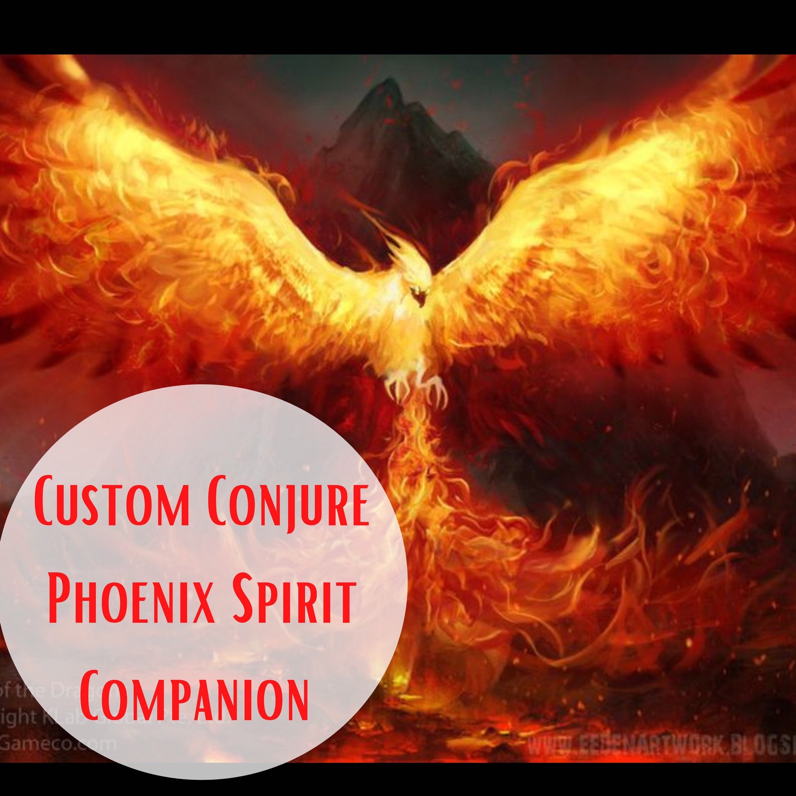 Custom Conjure Phoenix Spirit Companion Spirituality - Etsy UK