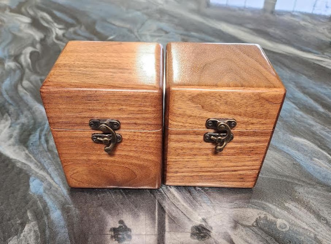Walnut Hard Wood, Commander Deck Boxes, EDH, Hand Crafted, Exotic Wood ...