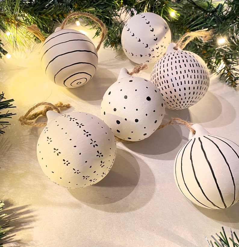 Hand Painted Ceramic Bauble - Etsy UK