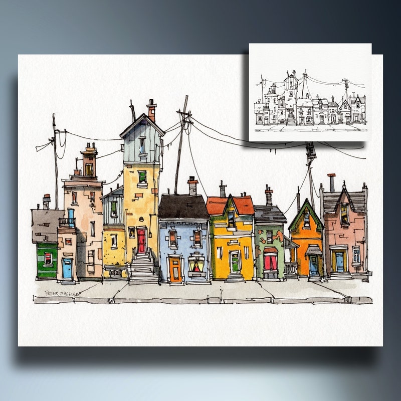 Folk Art House - Etsy