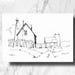Paint Along Coloring Page, Fine Art Wall Print up to 11 X 14 ...