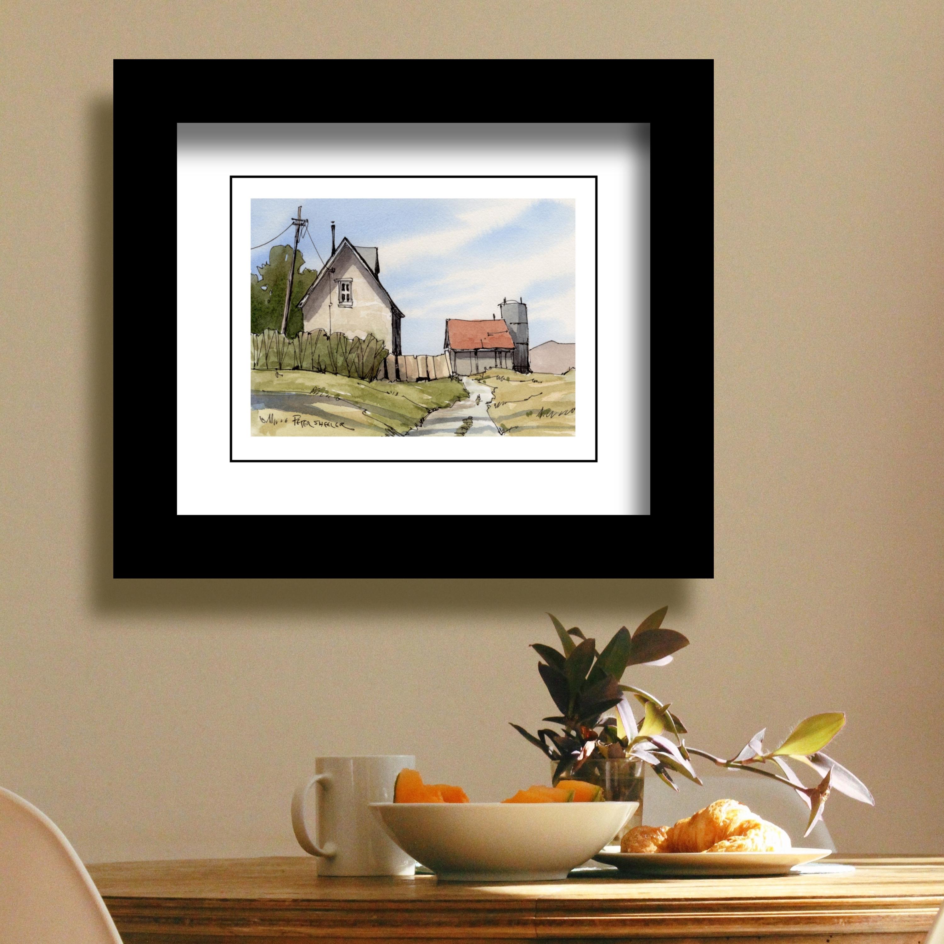 Paint Along Coloring Page, Fine Art Wall Print up to 11 X 14 ...