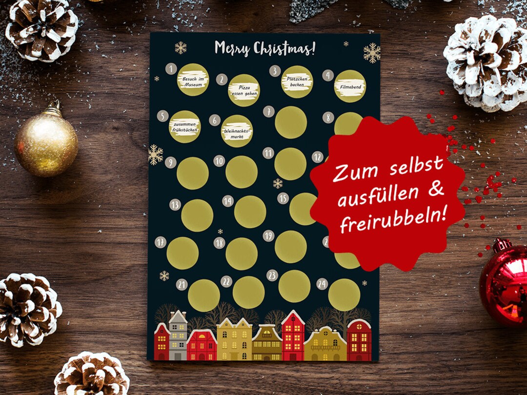 Advent Calendar for Scratching and Writing Yourself Scratch Advent ...
