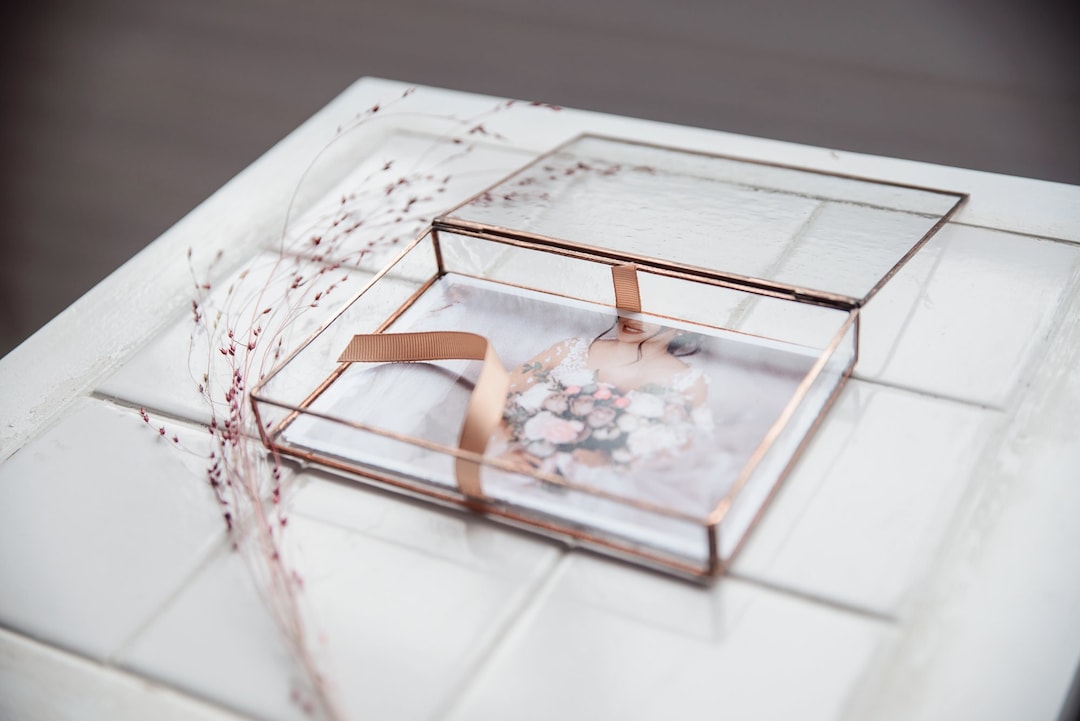 6x8 Box for Wedding Photos Glass Photobox Wedding Photo Box Gift ...