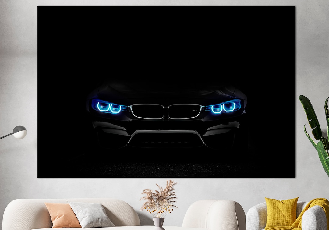 Black BMW Canvas Black BMW Wall Art BMW Decor Extra Large Canvas - Etsy