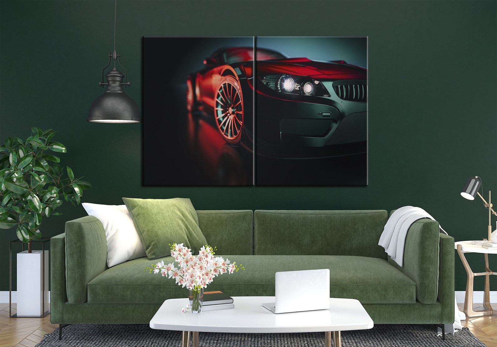 Black Sports Car Art Wall Black Sports Car Wall Art Black Sports Car ...