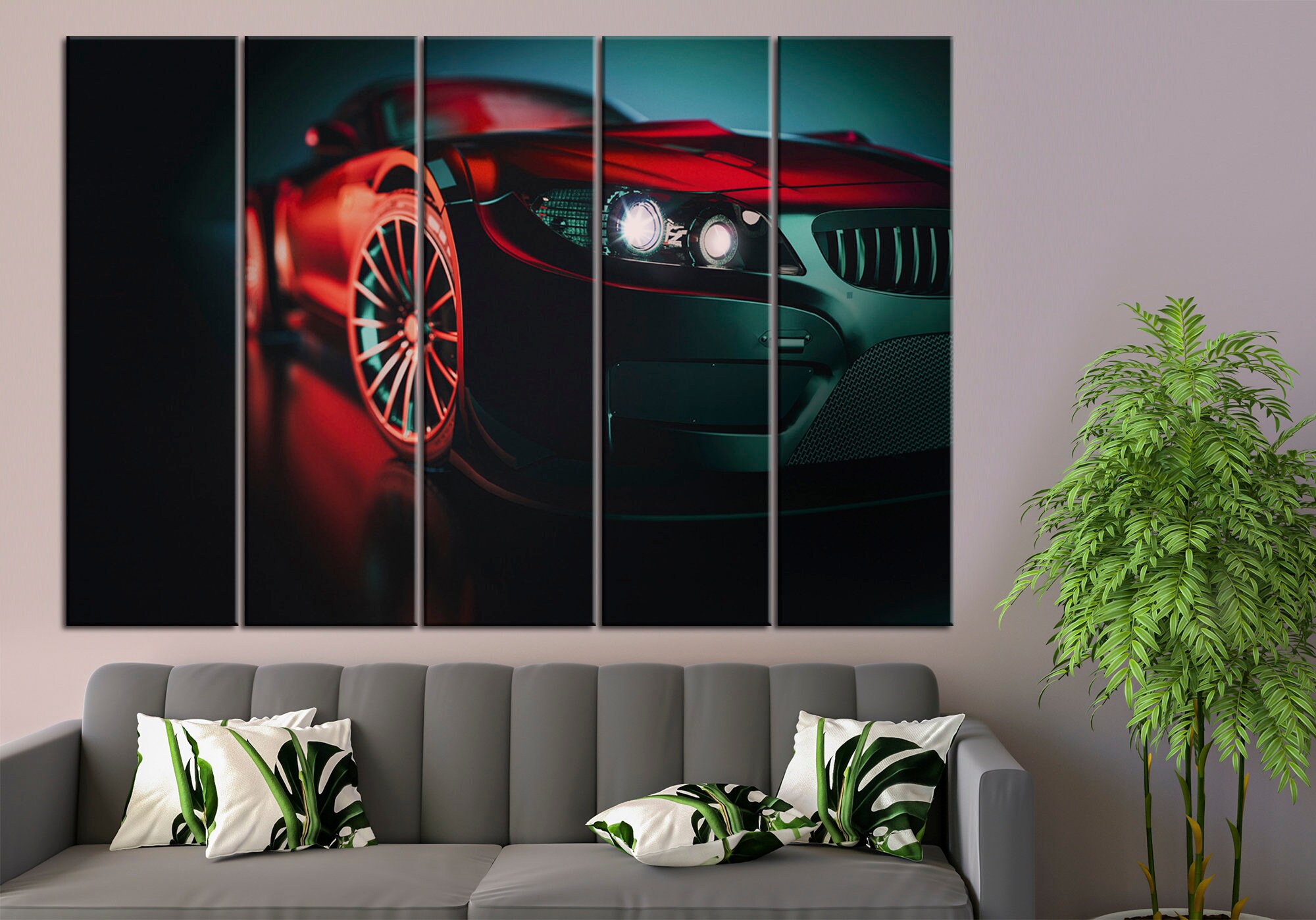 Black Sports Car Art Wall Black Sports Car Wall Art Black Sports Car ...