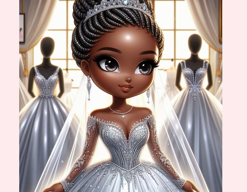 Wedding Chibi Doll Prompt Guide for Print-on-demand & Crafting Easy AI ...
