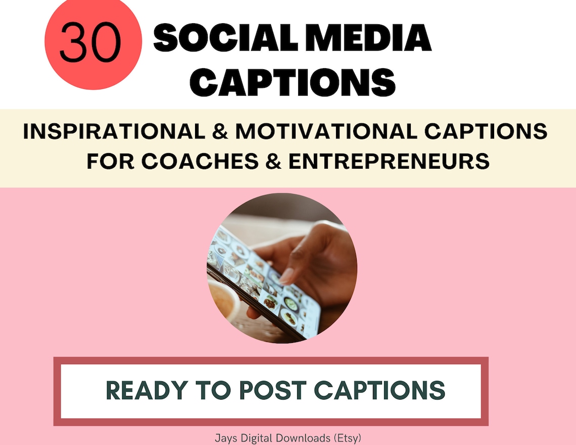 30 Social Media Caption Template/ Captions for Coaches/ Captions for ...