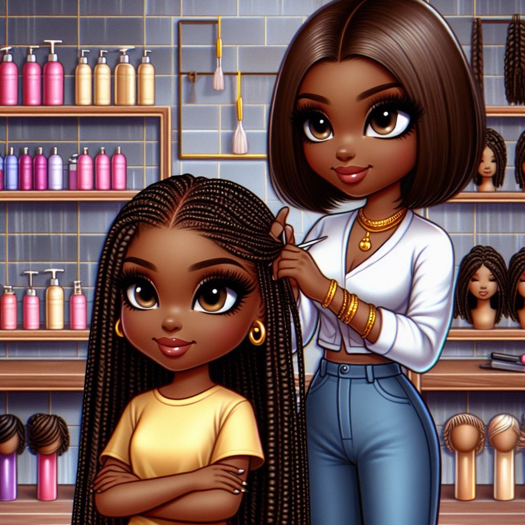 Chatgpt & Dall-e3 Prompt Guide | Chibi Dolls | Salon Braiding Hair ...
