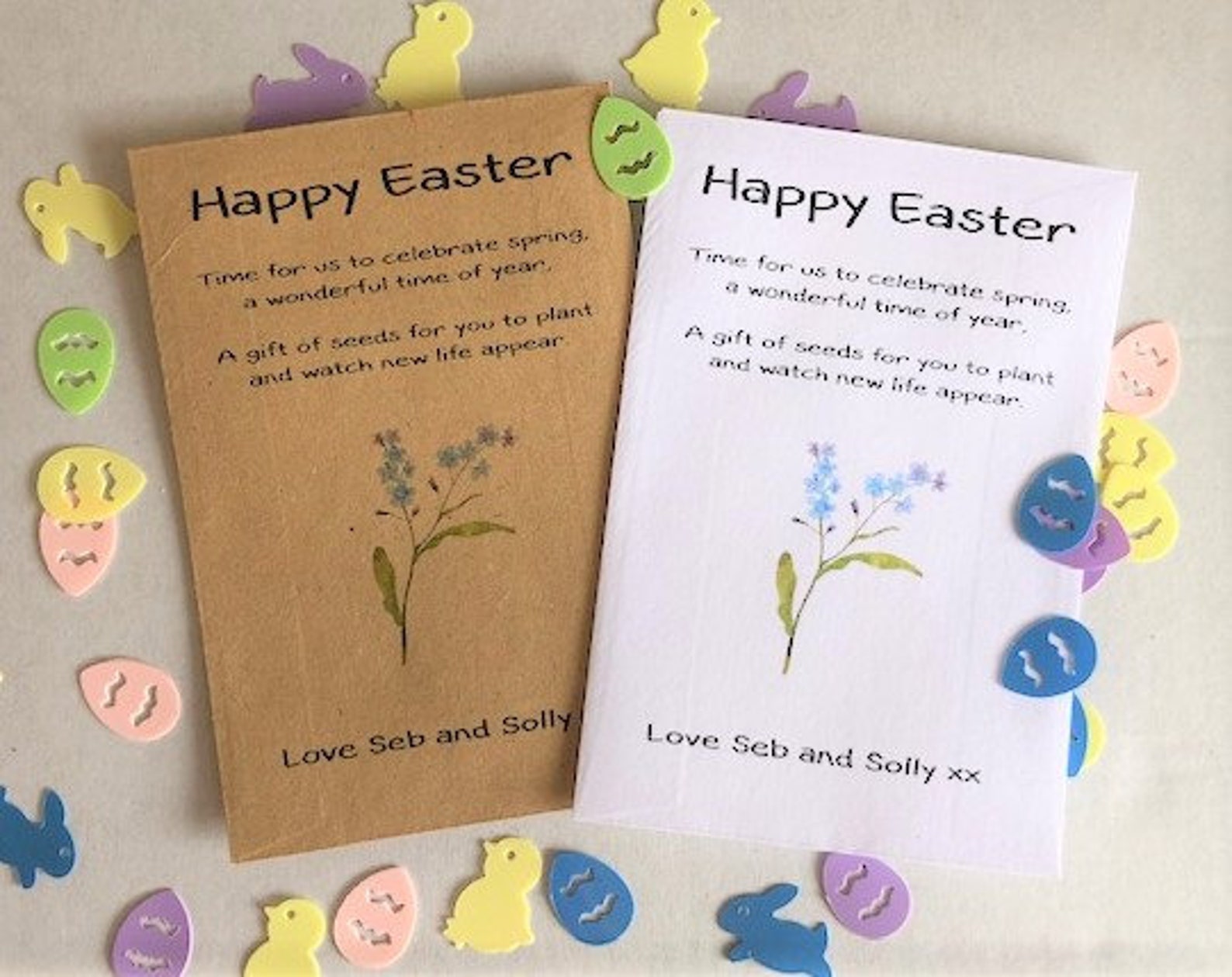 Easter Gift Seed Packet Personalised With/without Seeds 3 | Etsy
