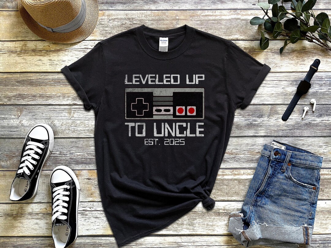 Leveled up to Uncle Tshirt, Vintage Gamer Gift, Uncle Hoodie ...