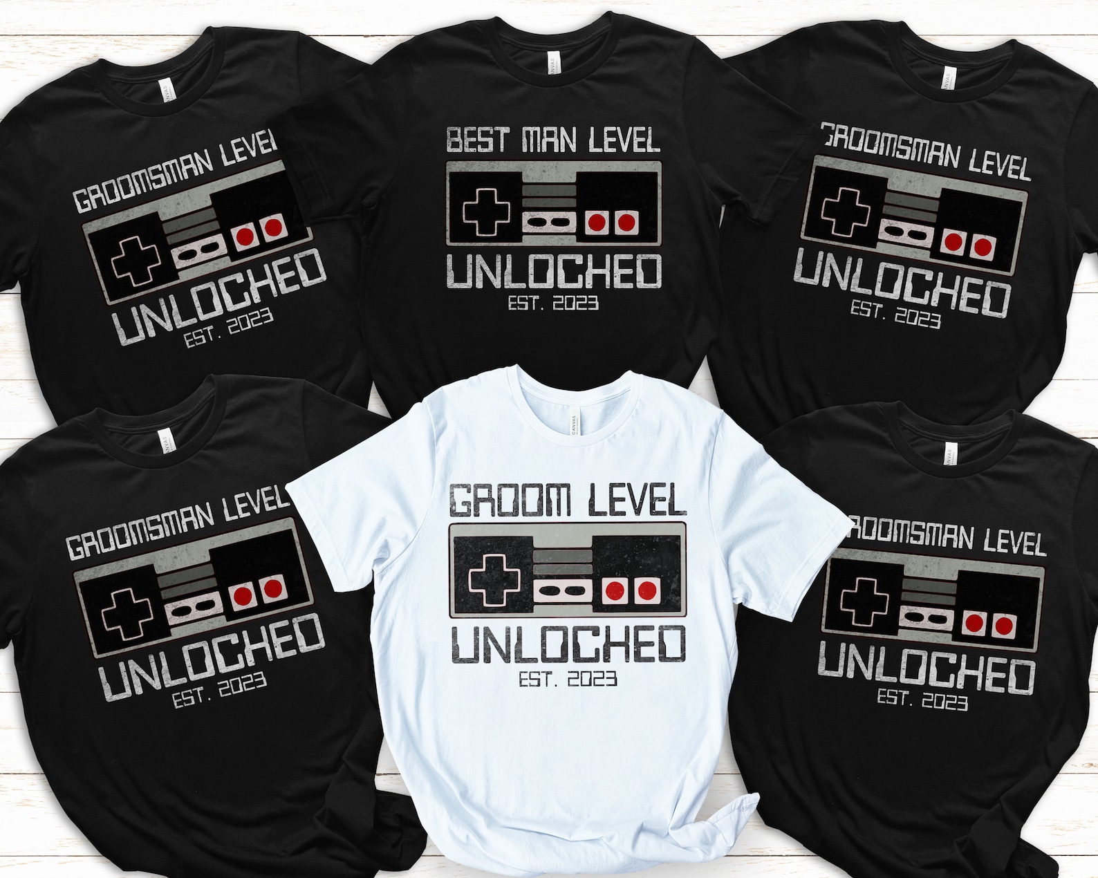 Groom Bachelor Party Shirts for Gamer Husband, Groomsmen Shirts, Best ...