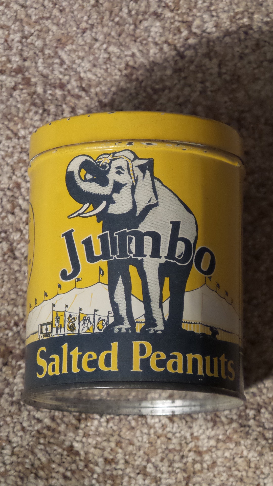 Jumbo Salted Peanuts Tin (walgreen Co. Chicago) the Heekin Can Co ...
