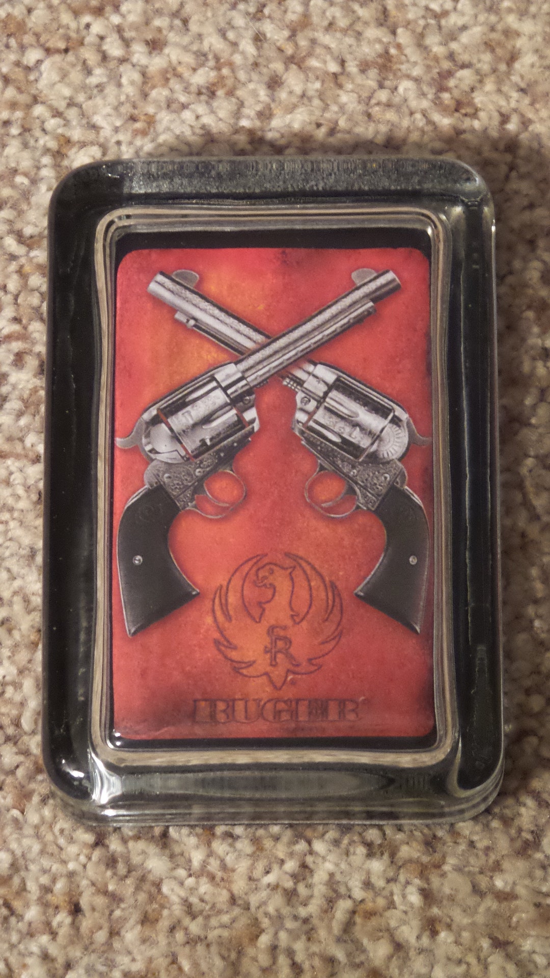 Ruger Pistols Firearms Advertising Glass Desk Paperweight NOS - Etsy