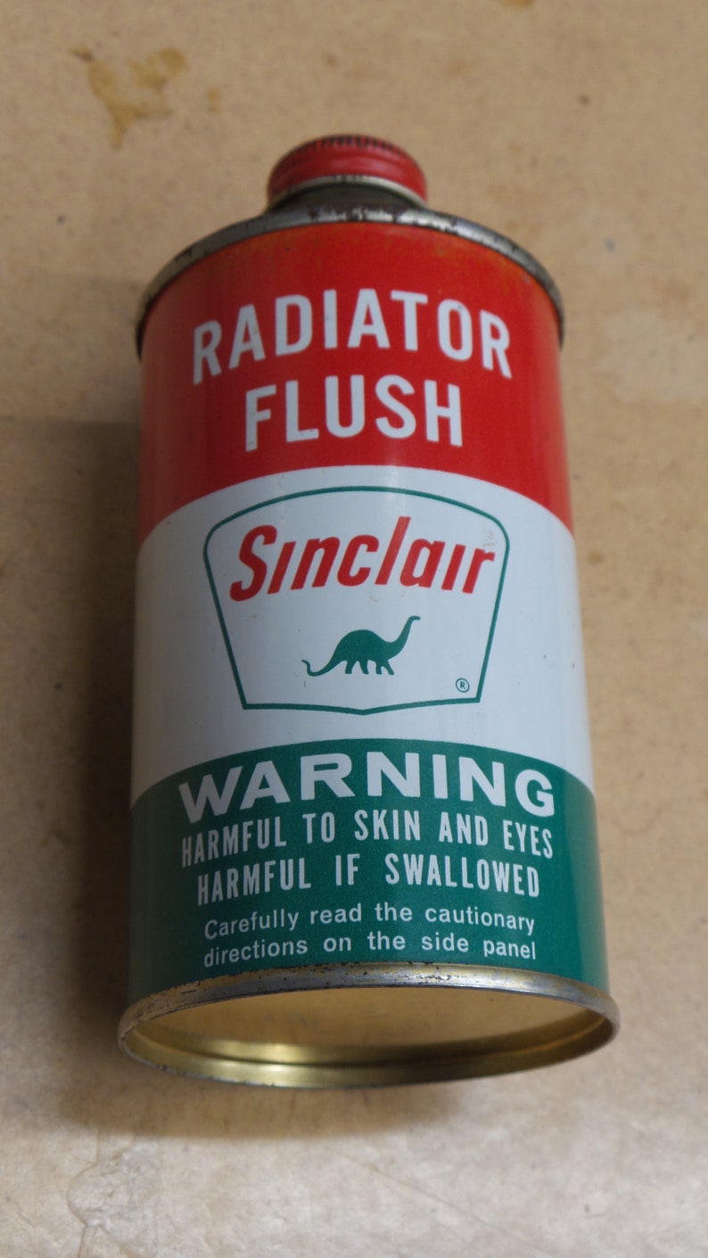 Vintage Sinclair Radiator Flush Advertising Oil Can ~FULL~NOS - Etsy