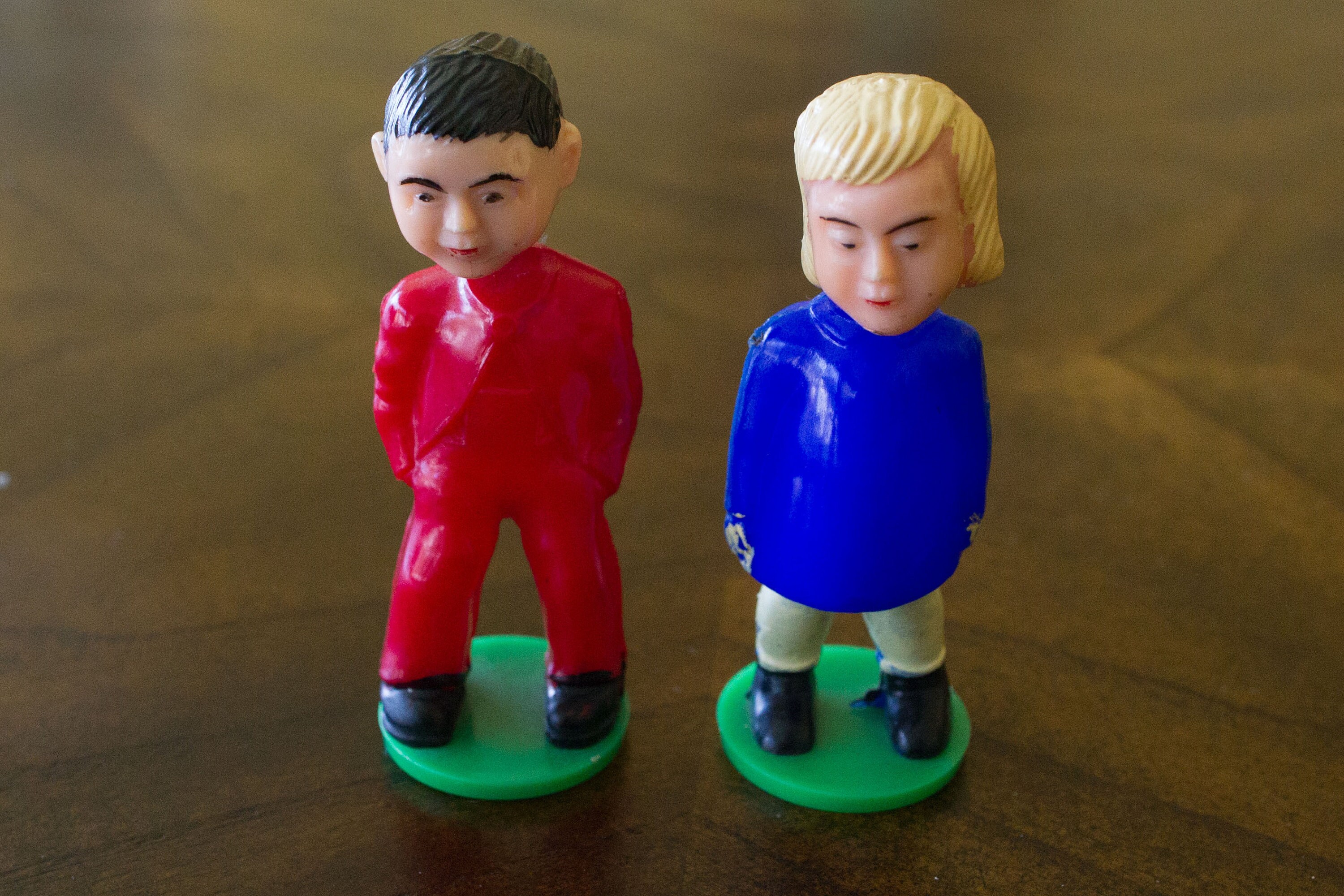 Art Dolls Vintage Bobble Heads Kissing Couple Made in British Hong Kong ...