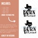 Texas Born and Raised SVG PNG JPG With Bonus Textured Png Design ...