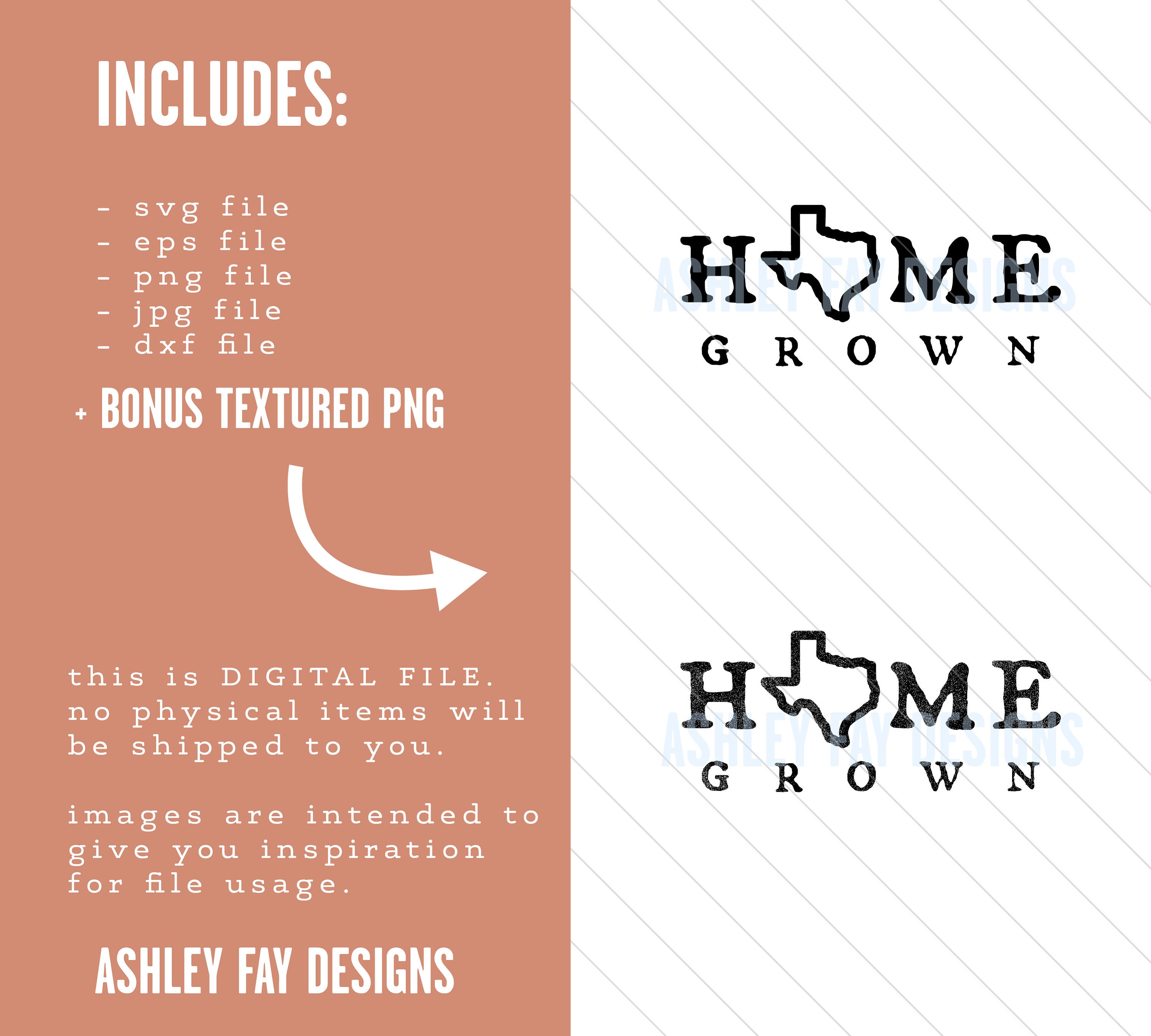 Home Grown Texas Svg Dxf Png Jpg With Bonus Distressed Png Design ...