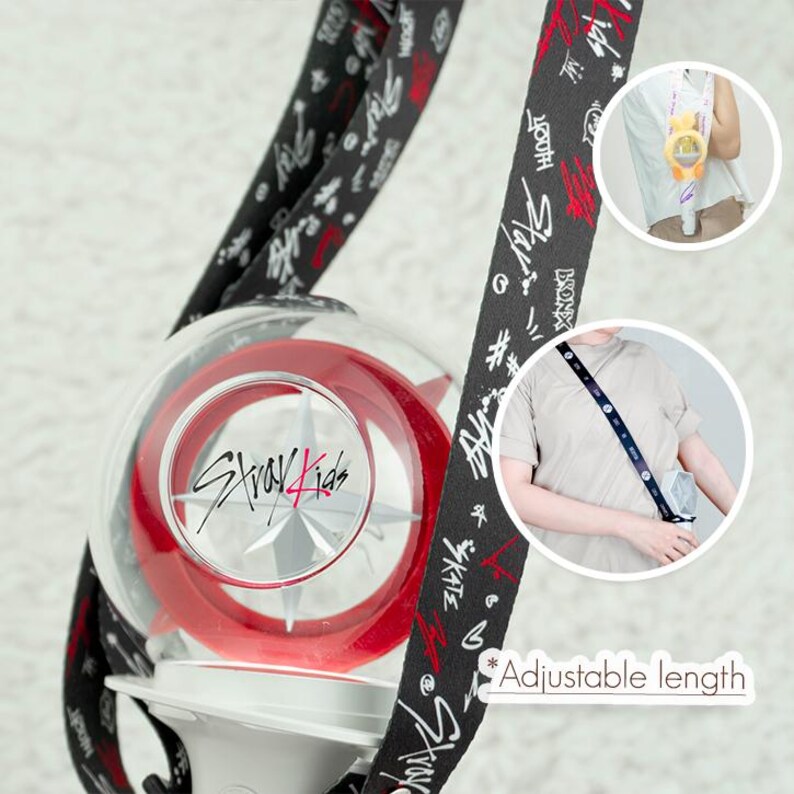 Stray Kids [black] Light Stick Strap Holder for Nachibong Stay ...