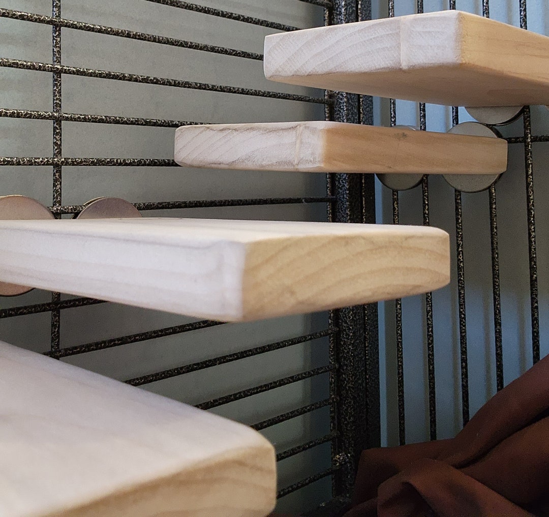 Flat Bird Perch (5PK): Handmade Wood Ledge for Small Birds - Etsy