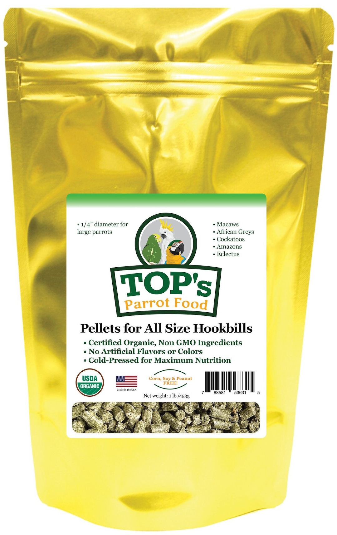Tops Organic Bird Pellets 4 Lb - Etsy