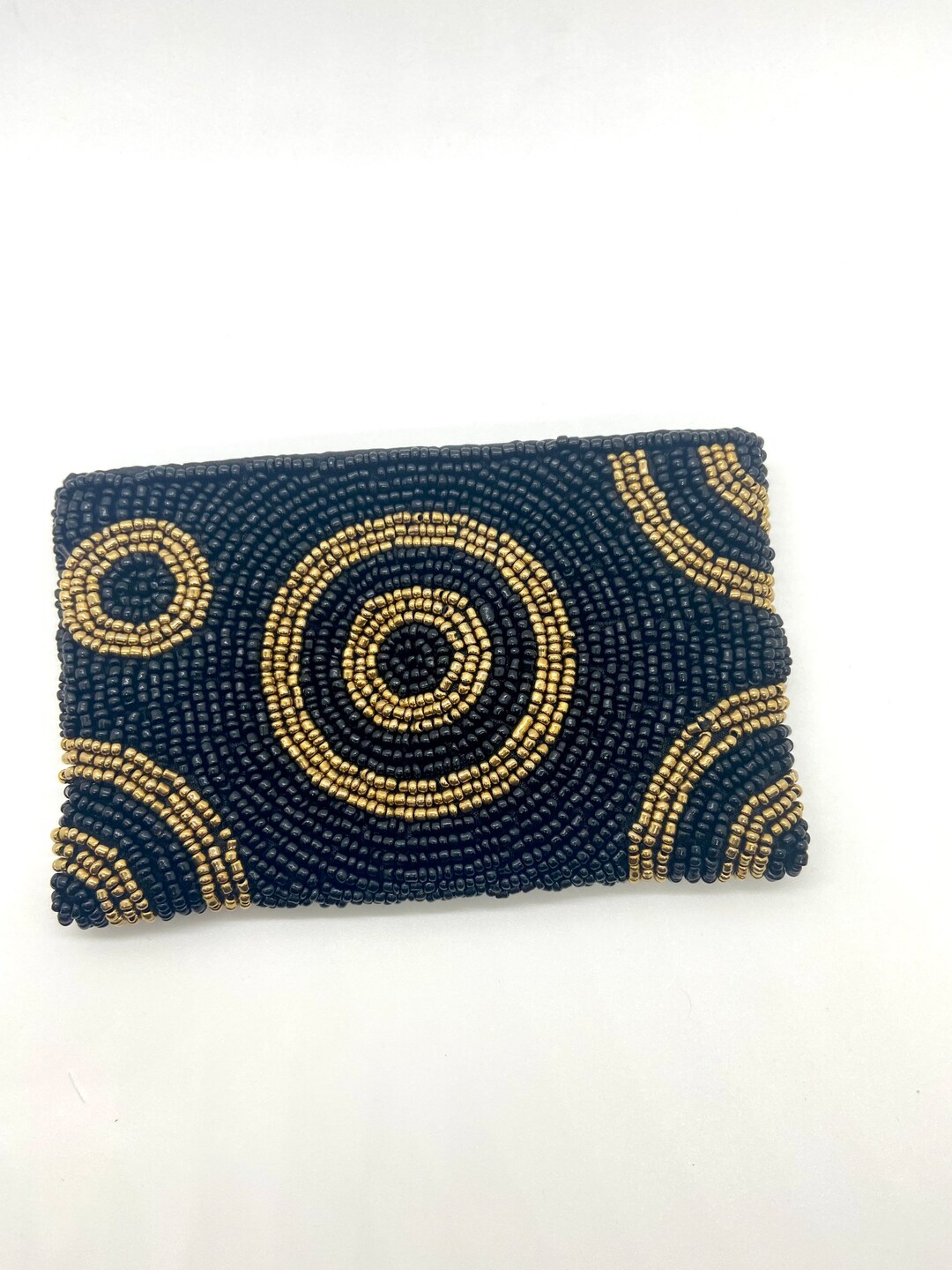 Handmade Beaded Coin Purse: Geometric Seed Bead Bag - Etsy