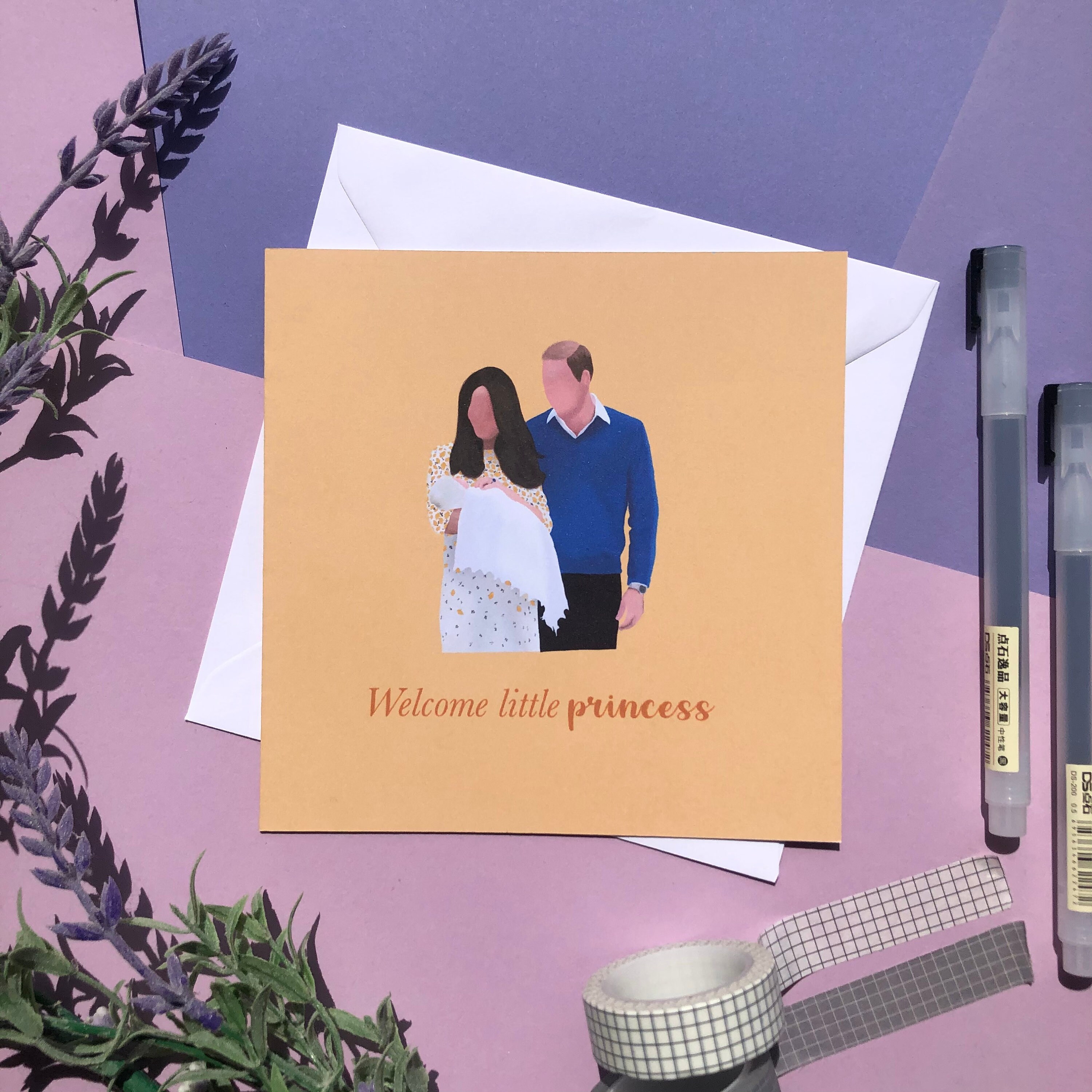 Welcome little Prince/Princess Greeting card Baby card | Etsy