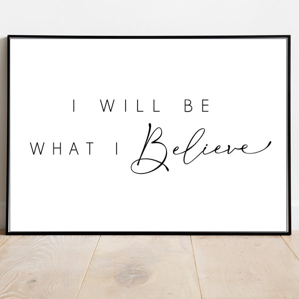 Believe Printable - Etsy