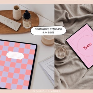 Pink Goodnotes Covers by Flourish Planner | Digital Notebook Covers for ...