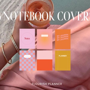 Pink Goodnotes Covers by Flourish Planner | Digital Notebook Covers for ...
