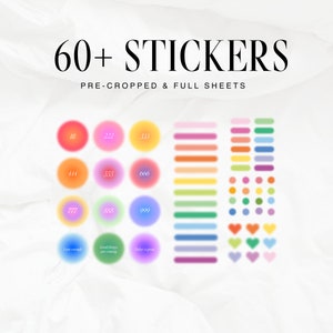 60 Auras Digital Stickers by Flourish Planner Digital Planner for ...