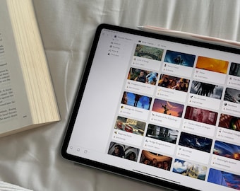 Notion Reading Journal | Notion Book Tracker | Notion Dashboard | Digital Reading Planner | Dark ...