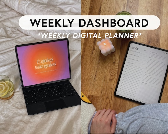 Weekly Dashboard by Flourish Planner Weekly Digital Planner - Etsy