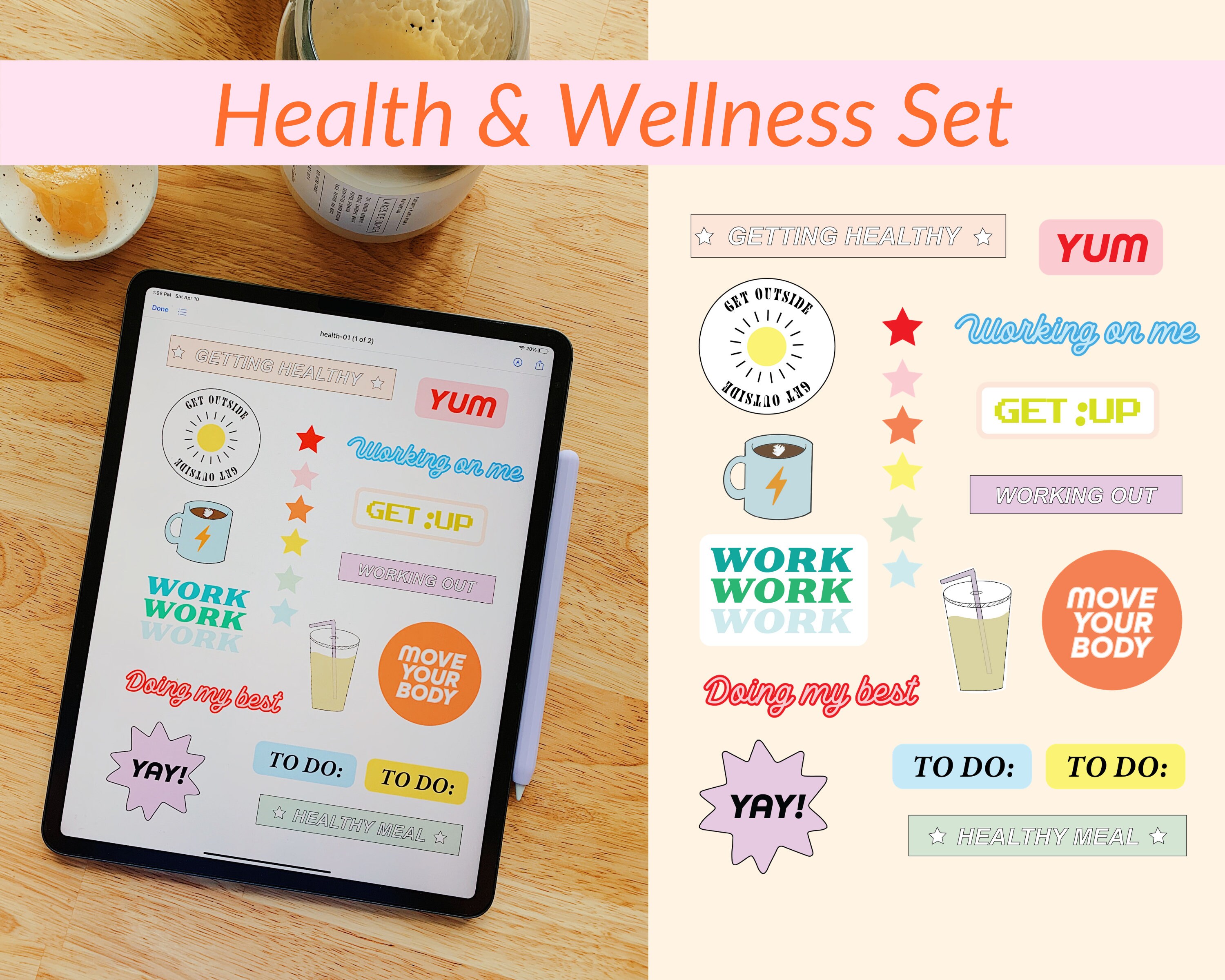 Digital Planner Sticker Pack 3 Digital Sticker Sheets for - Etsy UK