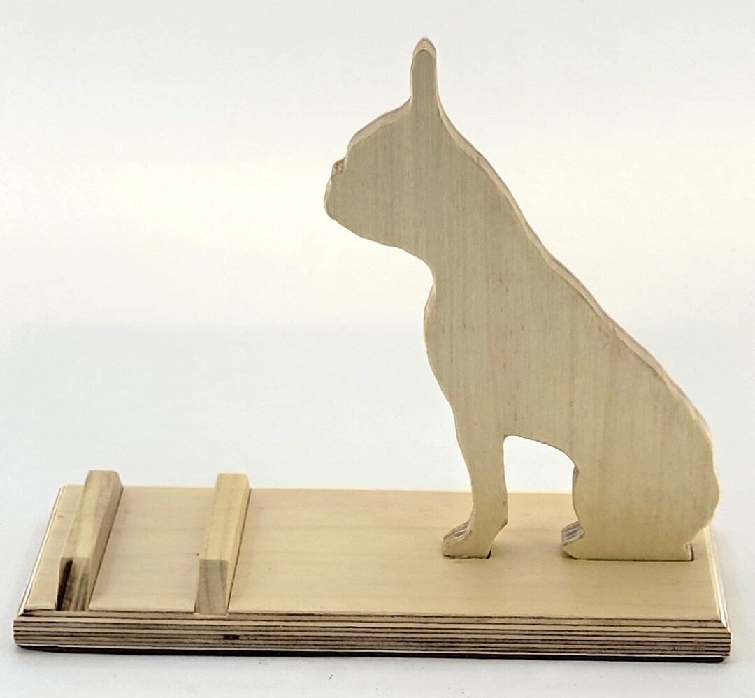Handcrafted French Bulldog Themed Phone Stand or Tablet Holder for Home ...