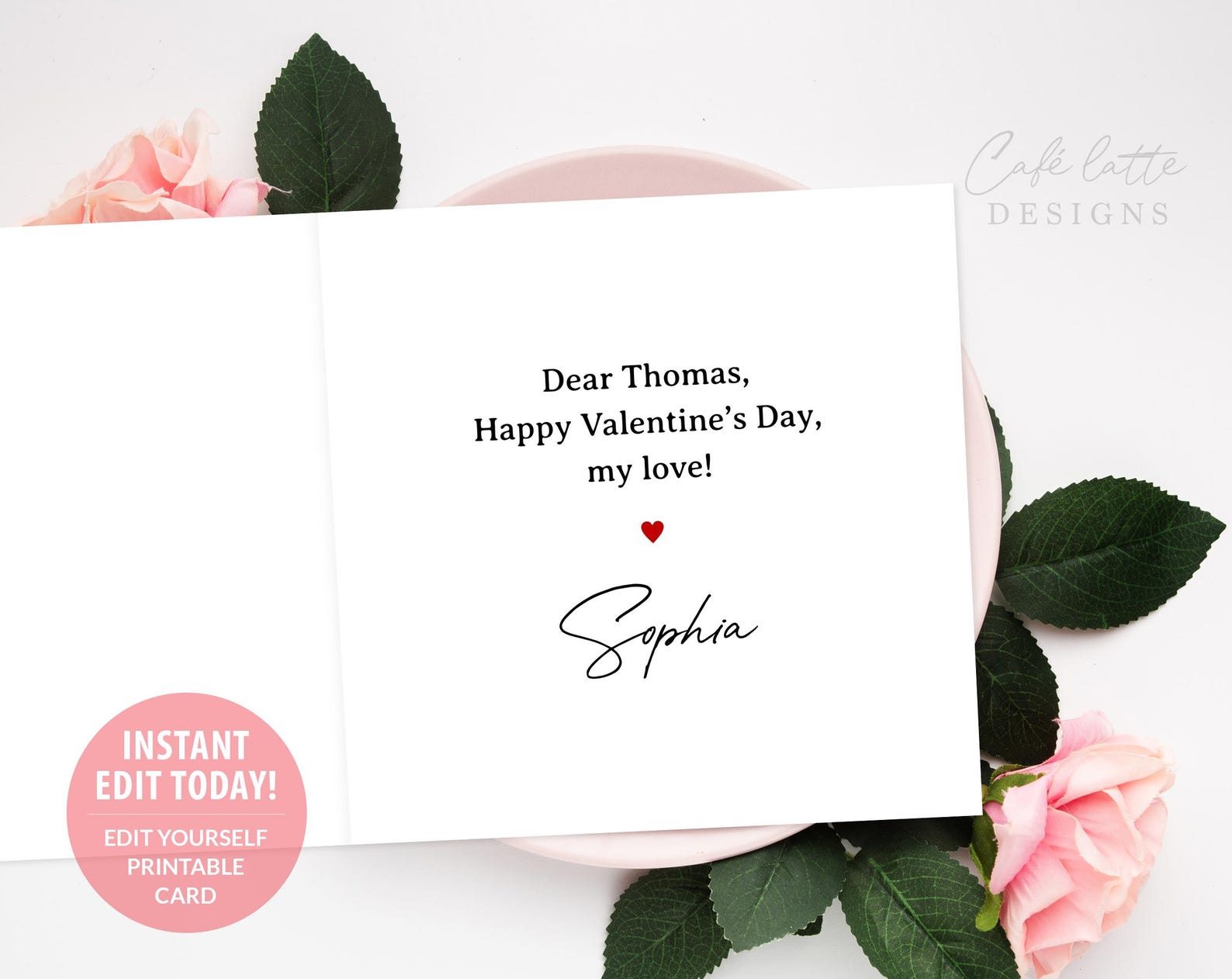 Valentines Day Boyfriend Card Printable, Valentines Card Gift for Him ...