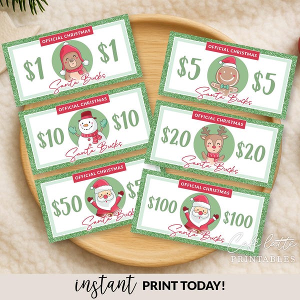 Printable Elf Money - Etsy