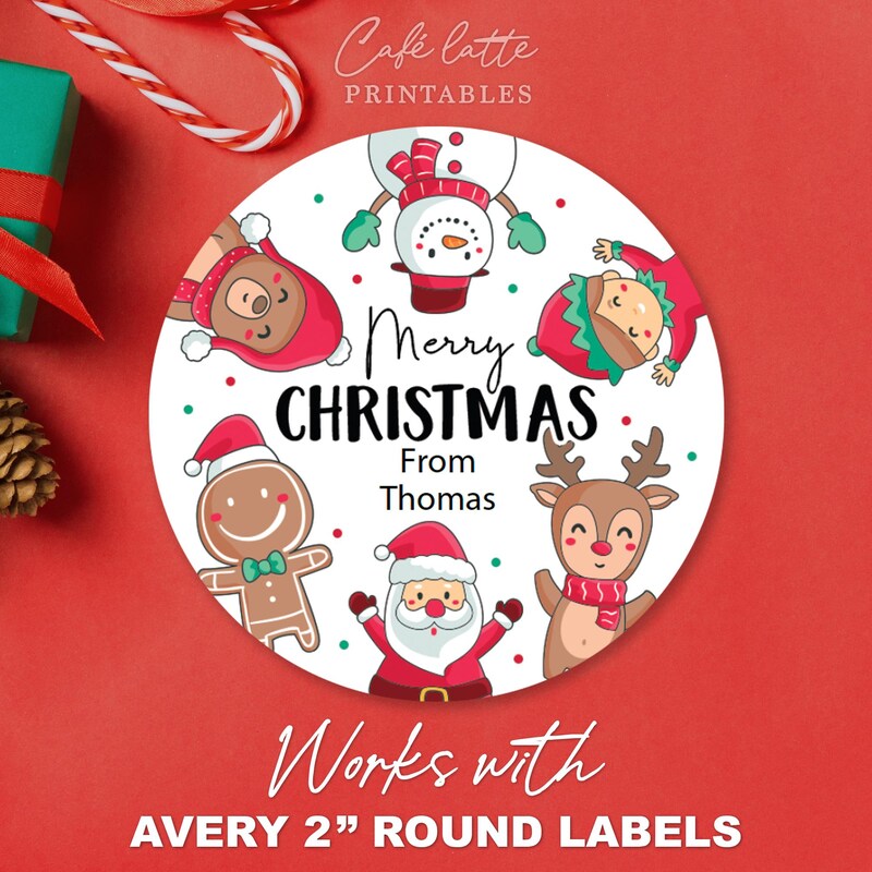 Christmas Candy Bag Label - Etsy