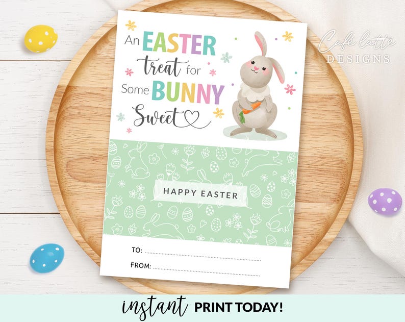 Easter Gift Card Holder Printable, Easter Gift Card for School Teacher ...