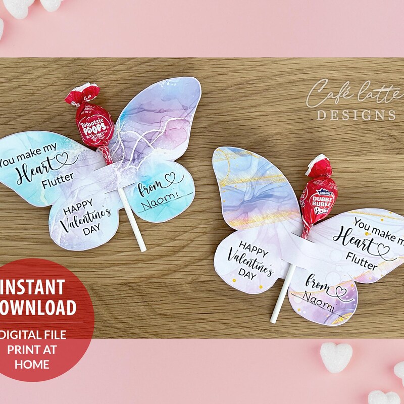 Butterfly Valentine - Etsy