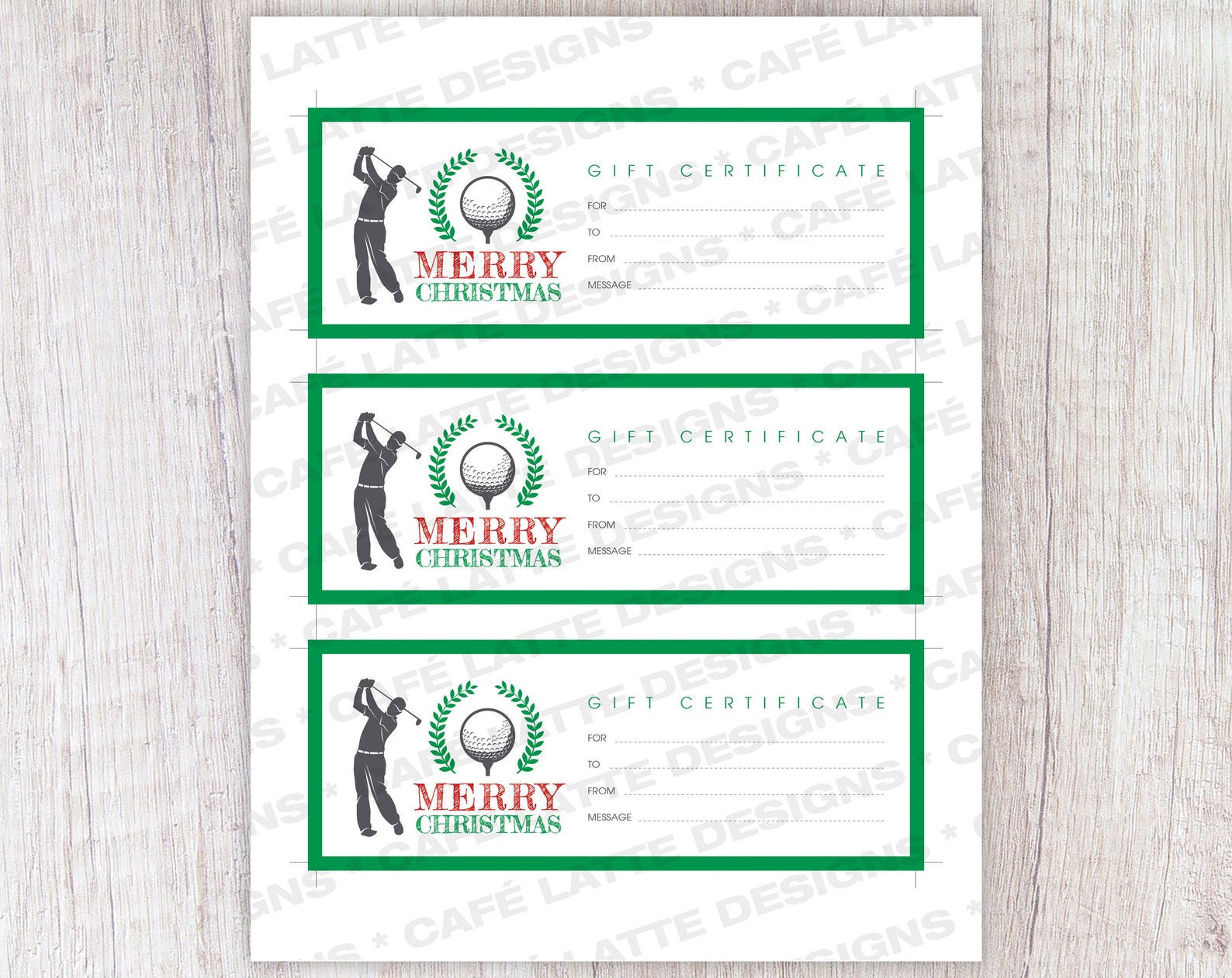 Free Golf Gift Certificate Template Ms Word Bdadig
