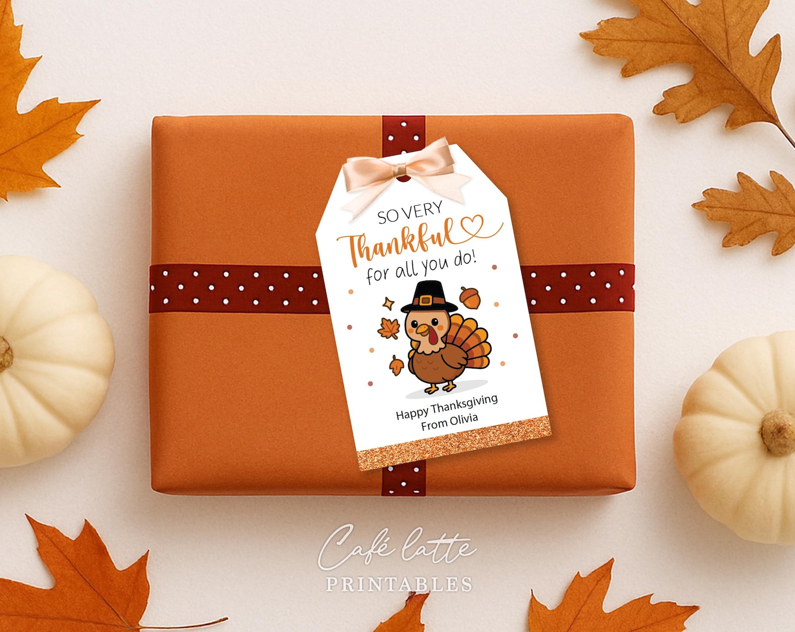 Thanksgiving Gift Tags Printable, Custom Thankful School Kids Treat Bag ...