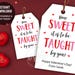 VALENTINES Teacher Gift Tags Printable, Personalized School Teacher ...