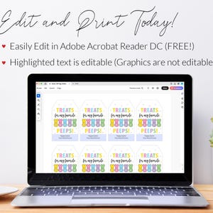 Easter Gift Tags Printable, Easter Gift Tags for Friends Editable ...